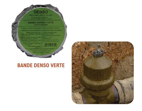 ROULEAU BANDE DENSO VERTE 10M - Gallin